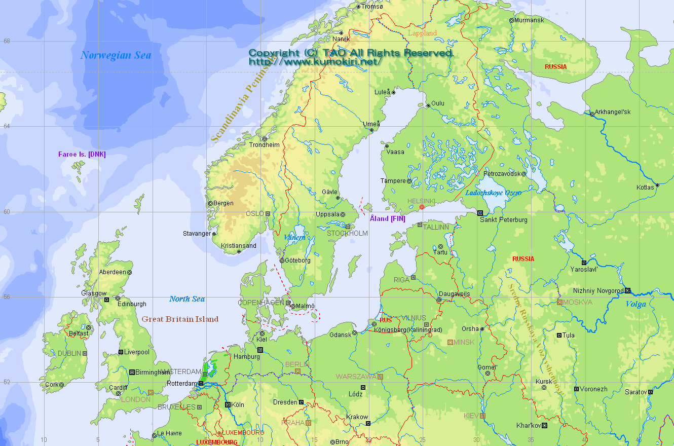 地形図篇・世界各地の地形図と極地